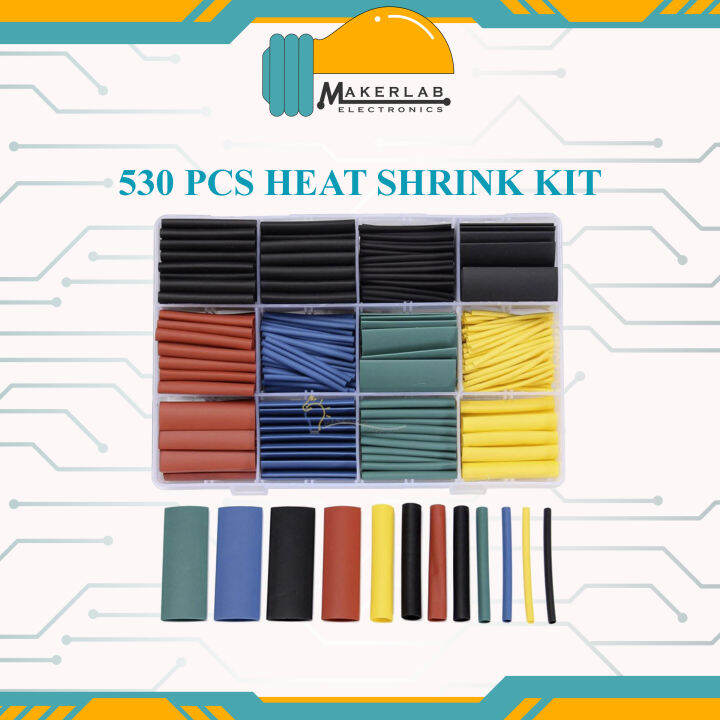530 328 164 Pcs Set Heat Shrink Kit Tubing Insulation Shrinkable Tube Assortment Heatshrink ...