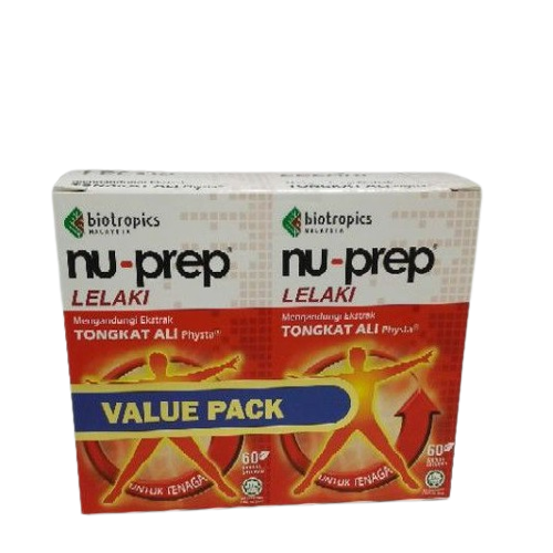 Twin Pack Nu-Prep Tongkat Ali 60'sx2 | Lazada