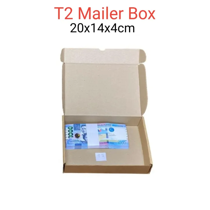 Corrugated Mailer Box T2 (20x14x4cm) Set of 10 Pcs | Lazada PH