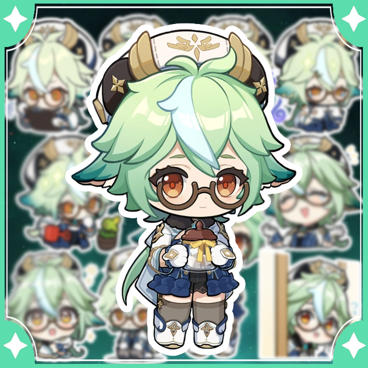 [Genshin Impact] Sticker Sucrose - Hình dán chibi bé Đường ( set 10 ...