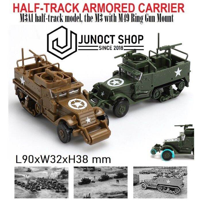 MODEL KIT HALF-TRACK M3 WITH M49 RING GUN 1:72 1:75 1:64 M3A1 ARMORED | Lazada Indonesia