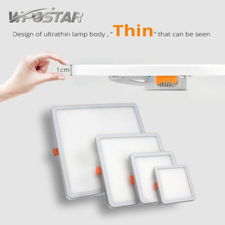 LED Recessed Downlight Square Ceiling Lights 6W 8W 15W Ultra Thin LED ...