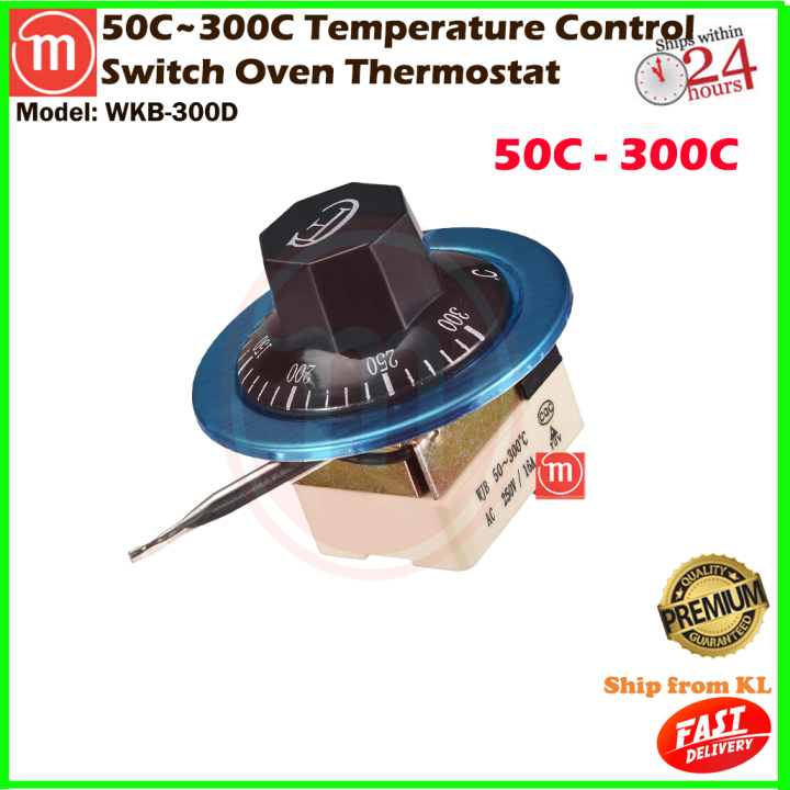 Universal 50C~300C Dial Thermostat Temperature Control Switch Oven ...