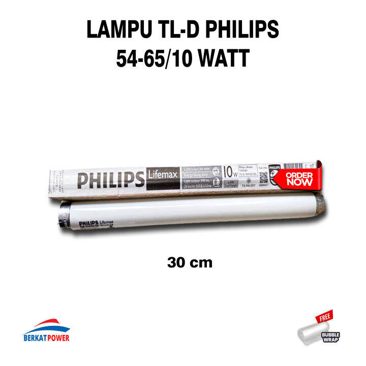 LAMPU TL-D PHILIPS 10W/54-765 PANJANG 30 CM | Lazada Indonesia