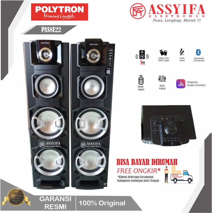 SPEAKER AKTIF POLYTRON PAS 8E22 | 8EF22 BARU GARANSI RESMI | Lazada ...