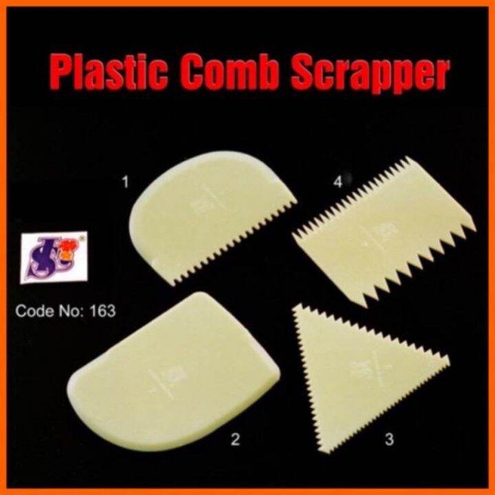 plastic Comb Scraper/Cake Icing Scraper /Scrapper /Jelly Cutter | Lazada