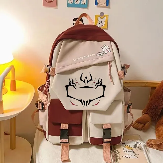 🎒 Anime Jujutsu Kaisen Ryoumen Sukuna Itadori Yuuji Face Novelty School ...