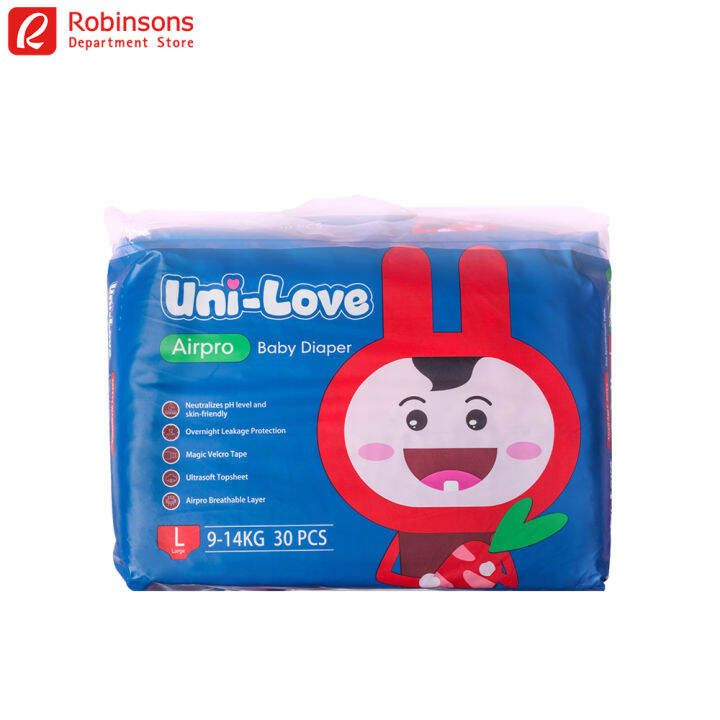 Uni-Love Airpro Baby Diaper 30's Large | Lazada PH