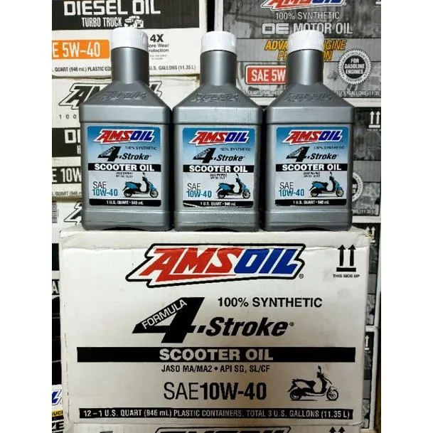 The car AMSOIL 10W-40 Scooter Synthetic Oil | Lazada PH