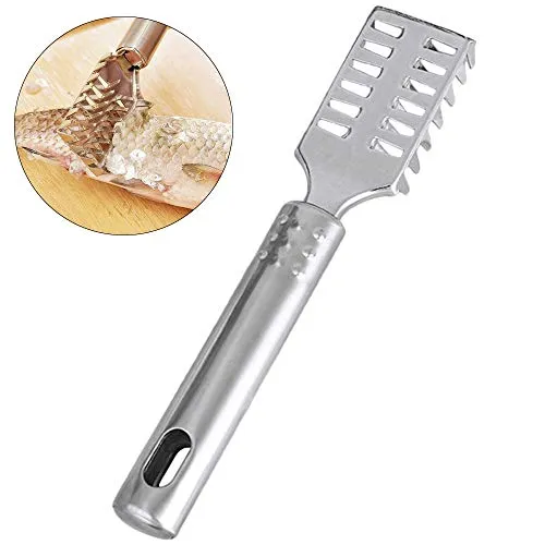 VKS Stainless Steel Fish Scaler Sawtooth Scale Descale Scraper Cleaner ...