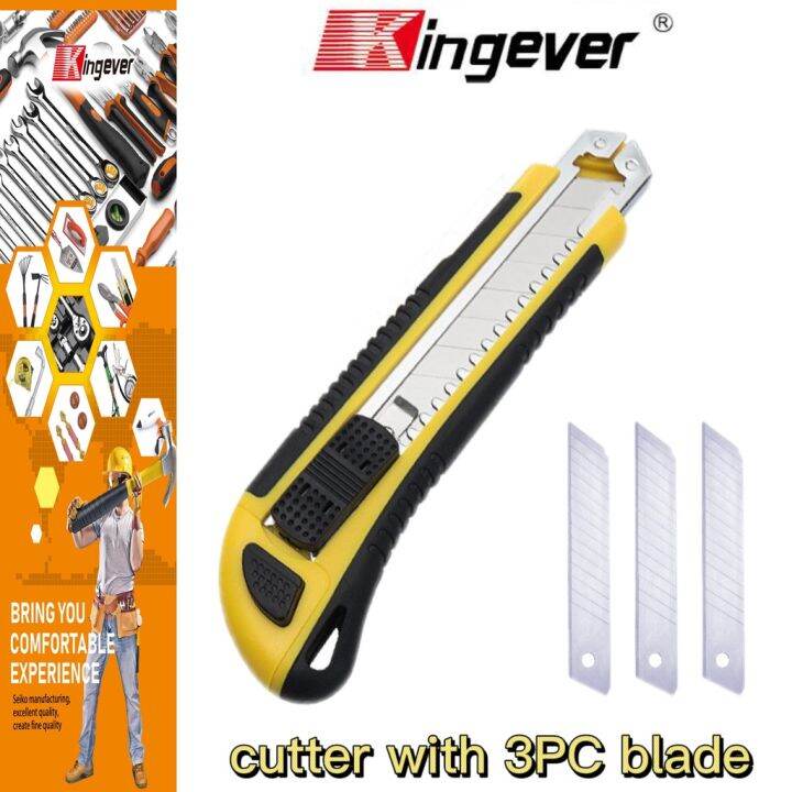 FT- Heavy Duty Cutter Knife with 3pcs Blades Refill | Lazada PH