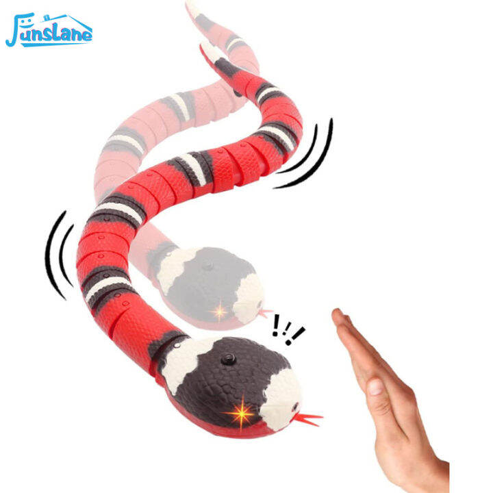 FunsLane ของเล่นงูรีโมทคอนโทรลการเหนี่ยวนำอินฟราเรด Usb สำหรับสัตว์ ...