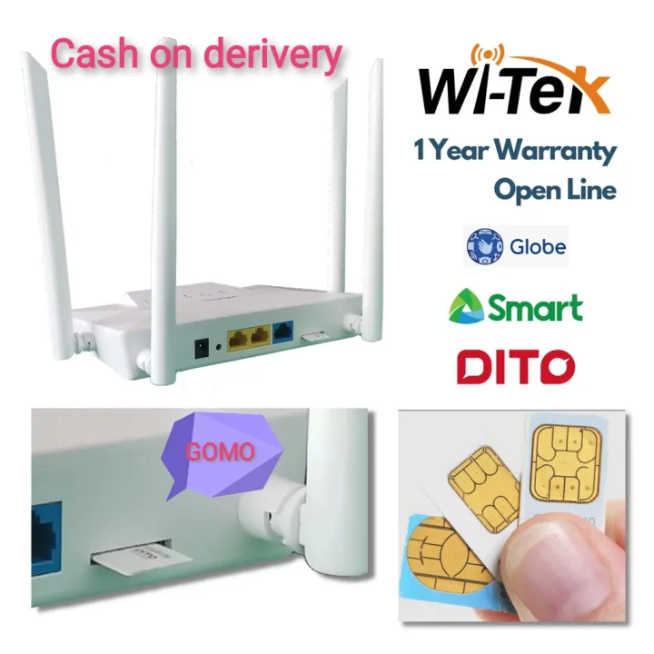 OPENLINE Wi-Tek Communication Solution 4G LTE N300 Wi-Fi with Free DITO ...
