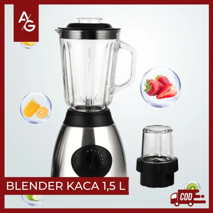 BLENDER PREMIUM KACA 2IN1 KAPASITAS TINGGI 1,5 L | Lazada Indonesia
