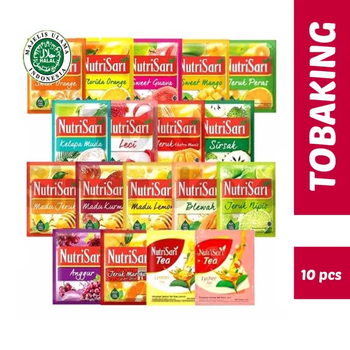 Nutrisari renceng isi 10 sachet jeruk peras jeruk nipis milky orange ...