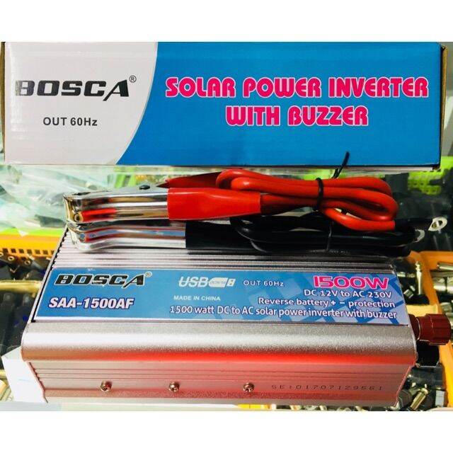BOSCA-SOLAR POWER INVERTER WITH BUZZER 1,500W | Lazada PH