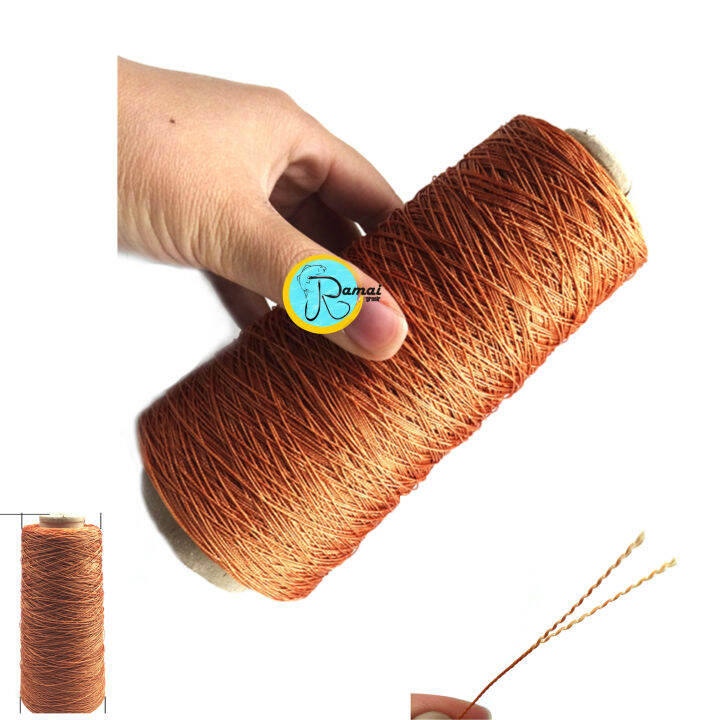 BENANG NILON WARNA COKLAT 2 PINTALAN BERAT 245gram SATU GULUNG | Lazada ...