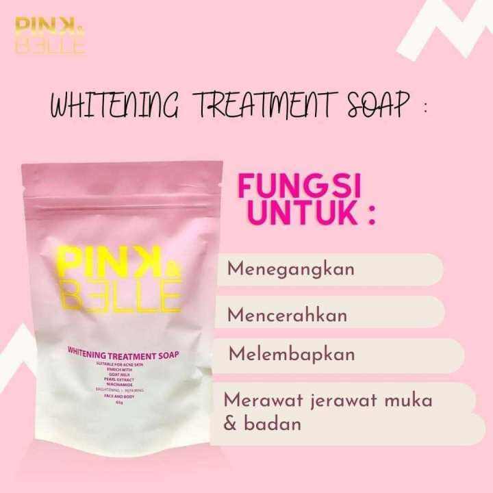 Pink and belle whitening treatment soap Sabun Pink belle | Lazada