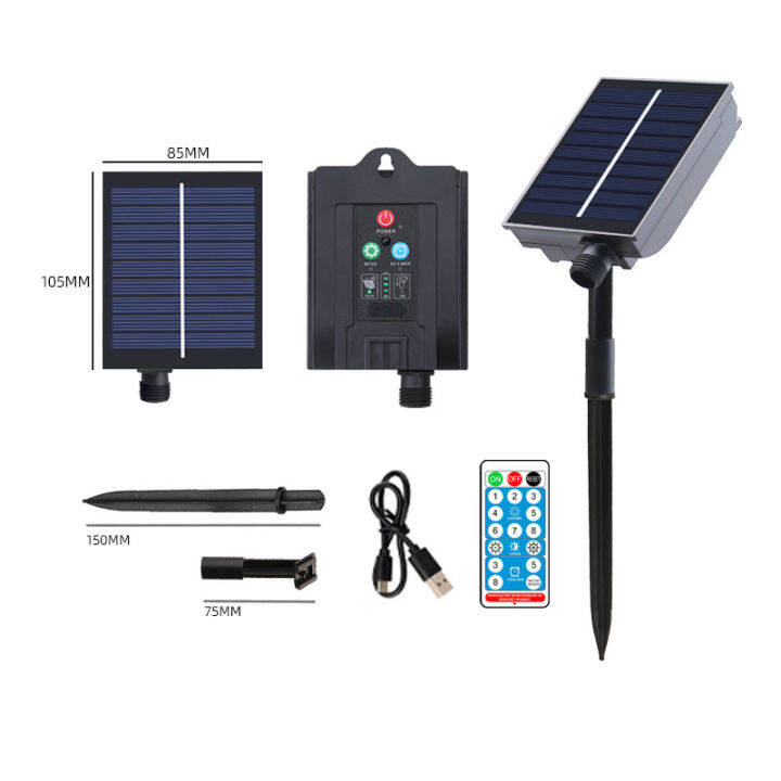 Solar Panel With 8 Flash Modes Remote Controller Male and Female ...