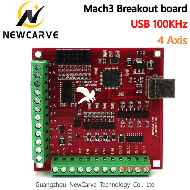 DIY CNC 4 Axis MACH3 Breakout Board USB 100Khz Interface Driver Motion Controller Driver Board ...