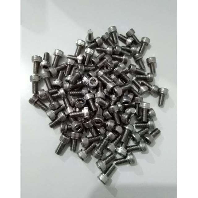 Baut L M4 x 12 stainless steel SS304 (harga per biji) baut M4 | Lazada ...