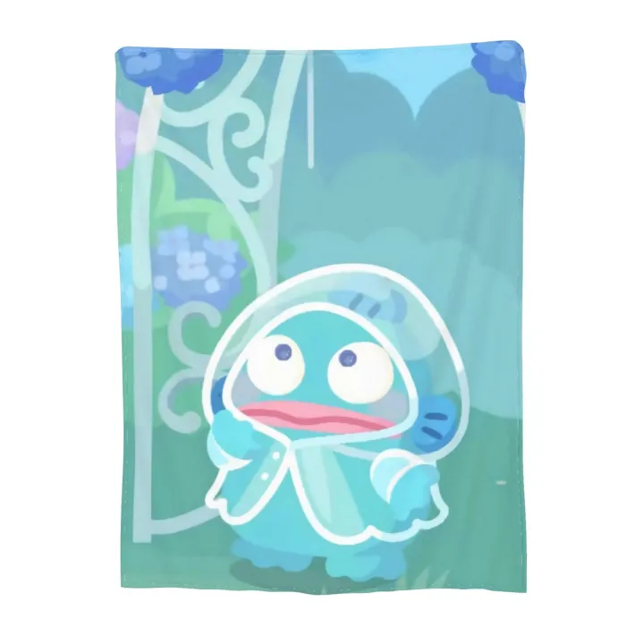 Sanrio Hangyodon Ultra-Soft Micro Fleece ผ้าห่มการ์ตูนพิมพ์แฟชั่นแฟชั่น ...