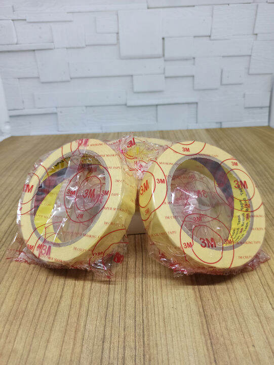 SELOTIP ISOLASI KERTAS MASKING TAPE - 3M 24MM LAKBAN KERTAS MURAH ...