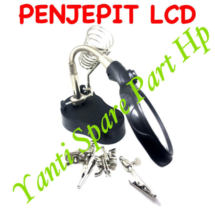 Penjepit PCB plus Lup plus Solderingstand plus Led Light New | Lazada ...