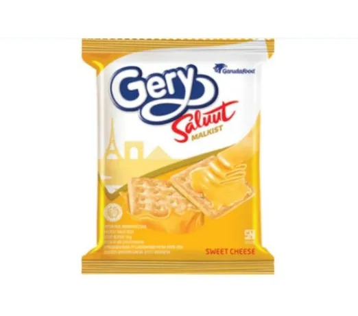 Gery Salut Malkist Sweet Cheese 18g Indonesia Favorite Filled Biscuits ...