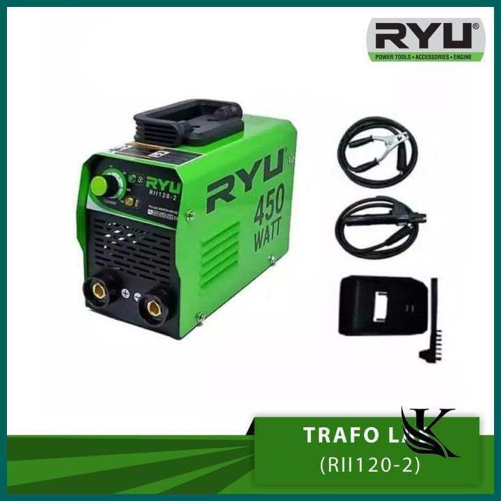 TRAFO LAS / TRAFO WELDING INVERTER / MESIN TRAFO RYU RII120 450 WATT ...