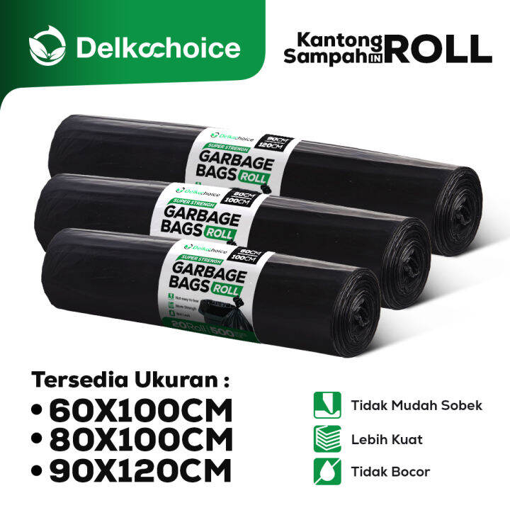 PLASTIK SAMPAH ROLL | KANTONG SAMPAH GULUNG | TRASH BAG GLOSSY DELKOCHOICE | Lazada Indonesia