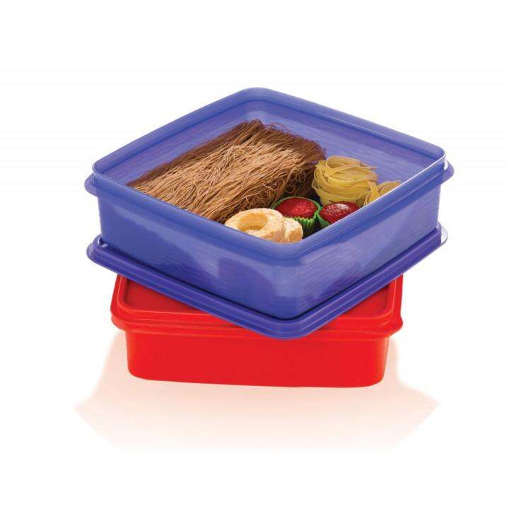 SIGNORAWARE Square Container Big 3L Stackable Food Storage Cake Carrier ...