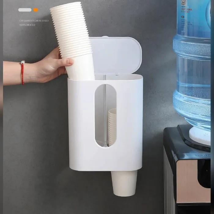 Tempat Gelas Plastik Gelas Kertas Dispenser Cup Holder Tempel - Double ...