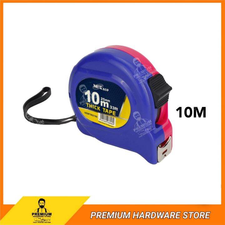 PREMIUM MEASURING TAPE 10M 33FEET / BUILDING MEASURE RULER TAPE ROLLER ...