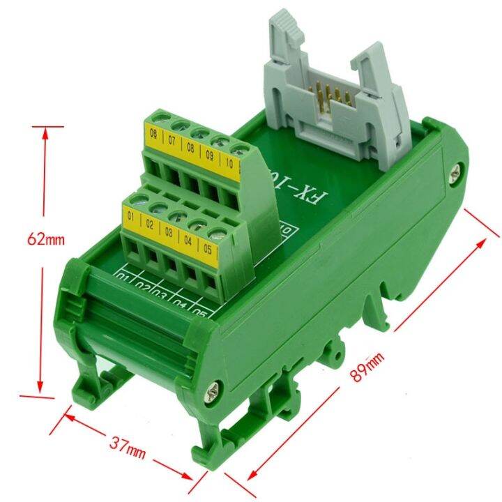 IDC10 male to 10P terminal block breakout board IDC50 connector PLC ...