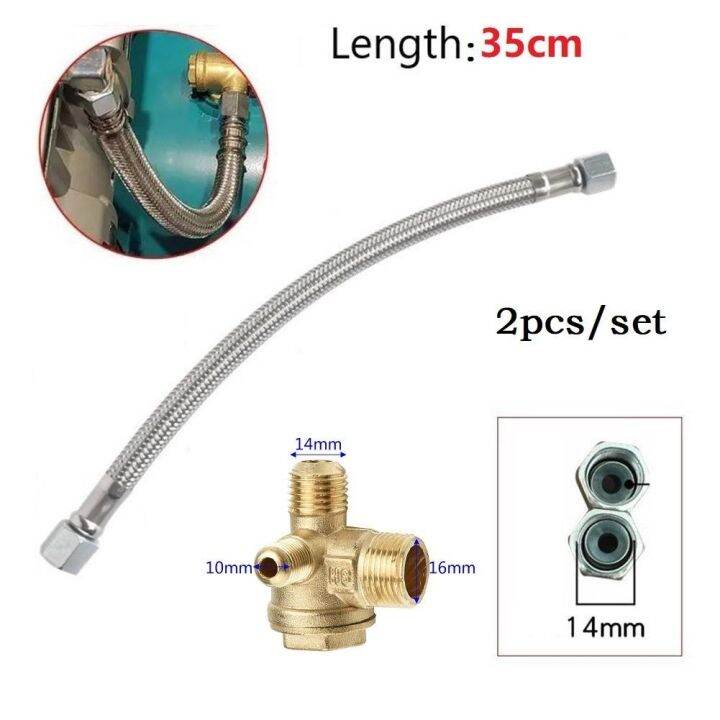 Air Compressor Tube+ Check Valve F14x1.5mm Hex Nut Air Compressor ...