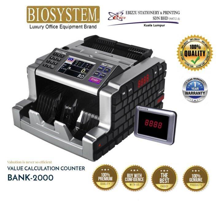 Biosystem Bank-2000 Heavy Duty Note Counting Machine (note counter ...