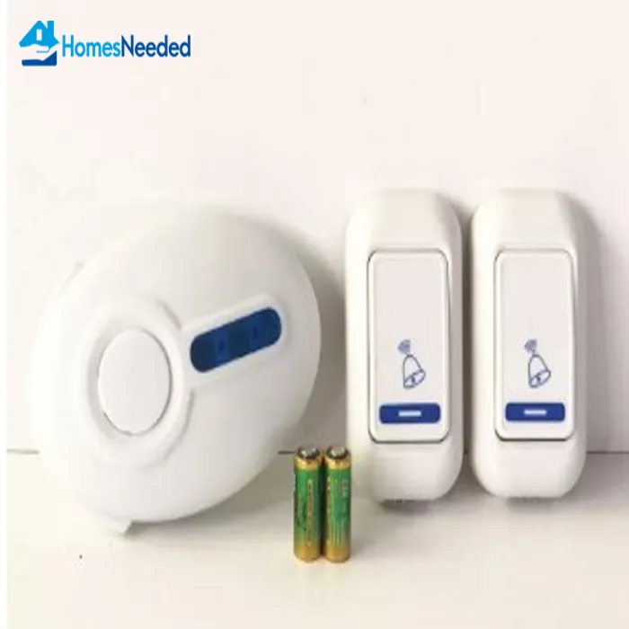 Door Bell 2 Button 1 Receiver Waterproof Wireless Doorbell Remote Home ...