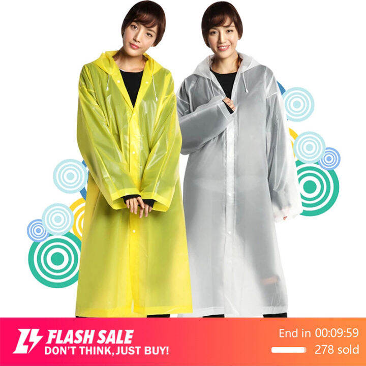🔝 Original EVA heavy duty raincoat with capote unisex waterproof poncho ...