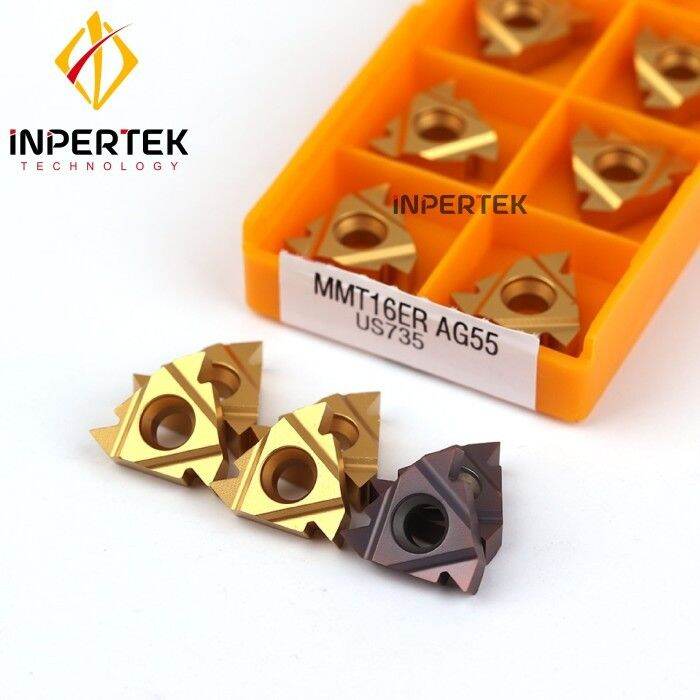 Insert 16 ER AG 60 ISO-S Pahat Bubut 16ER AG60ISO-S Mata Ulir Luar ...