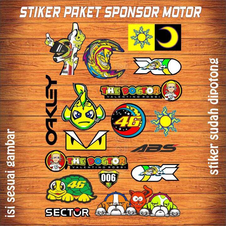 Stiker Paket MotoGp Valentino Rossi | Lazada Indonesia