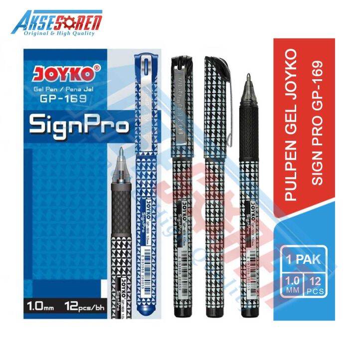 Aksesoren Pulpen Gel Sign Pro Joyko [GP-169/1.0mm/12 Pcs] / Ballpoint ...