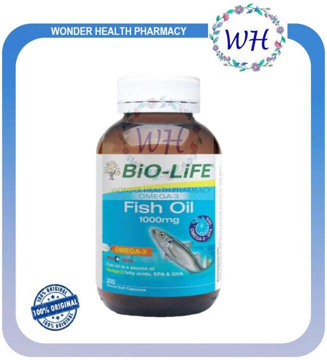 Bio-Life BioLife Bio Life Omega 3 Fish Oil 1000mg (200s) ORIGINAL OMEGA ...