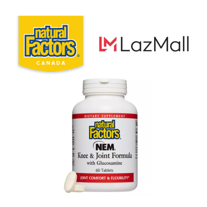 Natural Factors, NEM Knee & Joint Formula with Glucosamine, 60 Tablets ...