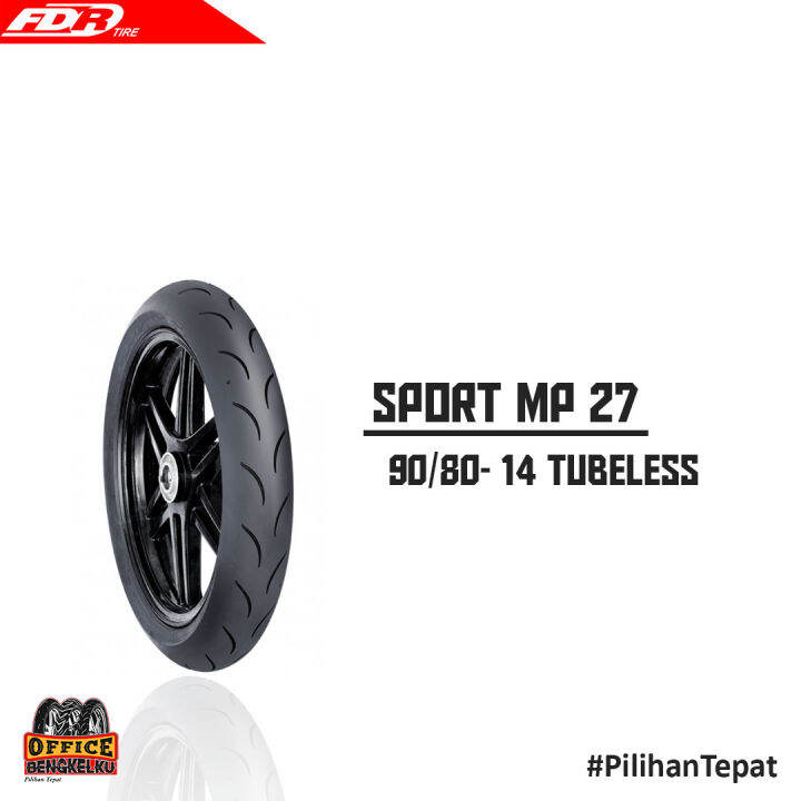 FDR TL RACING 90/80-14 SPORT MP 27 Ban motor Tubeless [JABAR] | Lazada ...
