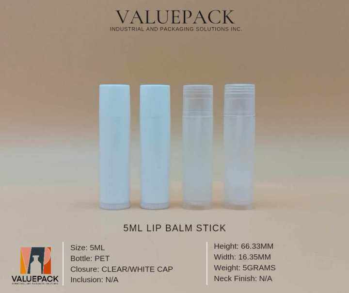5ML CLEAR/WHITE LIP BALM STICK | Lazada PH