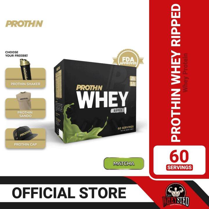 Prothin Whey Ripped 60 Servings Matcha Flavor | Lazada PH