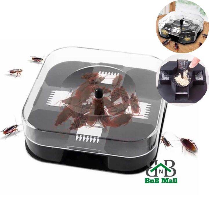 BnB Mall Reusable Cockroach Trap Box Non-Toxic Insert Killer Catcher ...