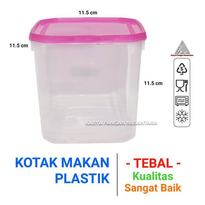 TOPLES PLASTIK KOTAK TOPLES PERMEN TOPLES KUE KOTAK SEGI 1 KG | Lazada ...