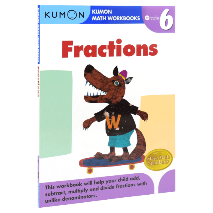 Kumon math workbooks fractions grade | Lazada.co.th